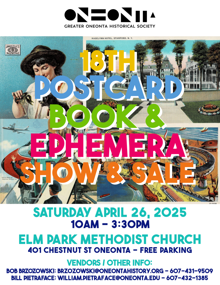 Events & Programs - Greater Oneonta Historical Society